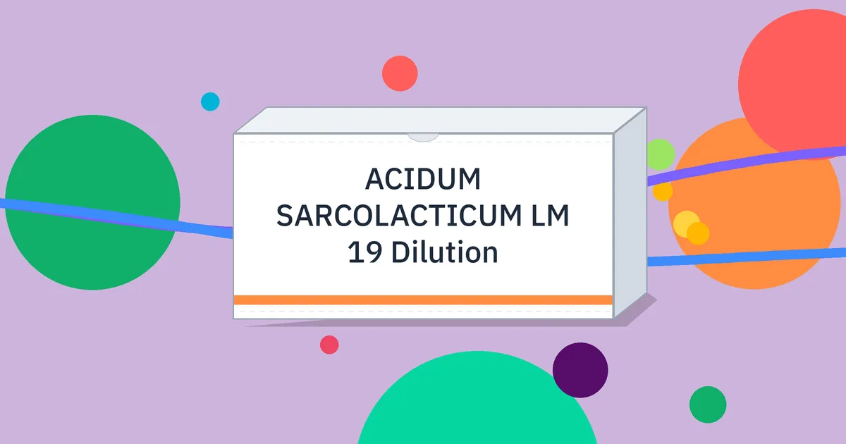 Symbolbild: Packung mit der Aufschrift ACIDUM SARCOLACTICUM LM 19 Dilution (PZN 13283092) – Verfügbarkeit und Bezug in Apotheken in Frankfurt am Main