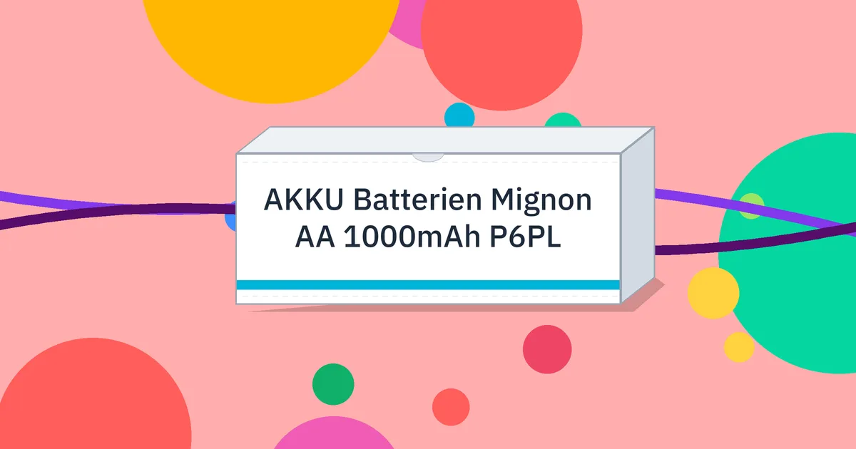 Symbolbild: Packung mit der Aufschrift AKKU Batterien Mignon AA 1000mAh P6PL (PZN 10000082) – Verfügbarkeit und Bezug in Apotheken in Frankfurt am Main
