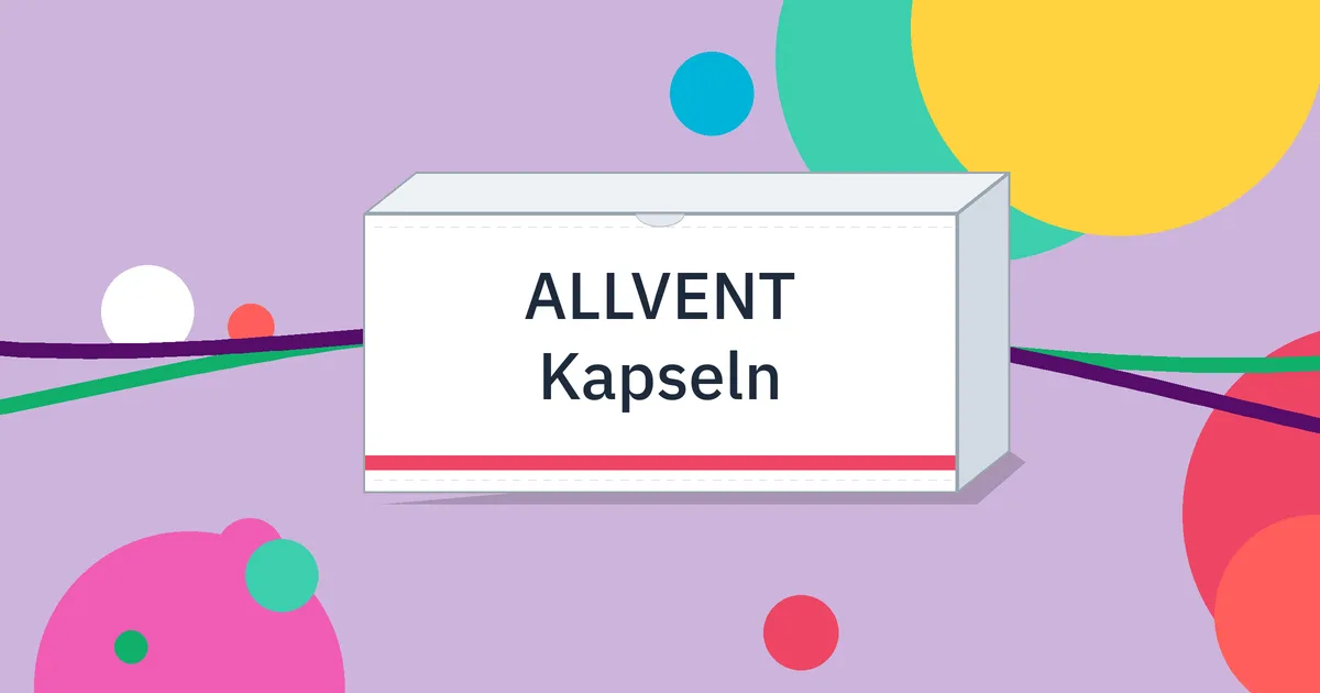 Symbolbild: Packung mit der Aufschrift ALLVENT Kapseln (PZN 05884185) – Verfügbarkeit und Bezug in Apotheken in Frankfurt am Main