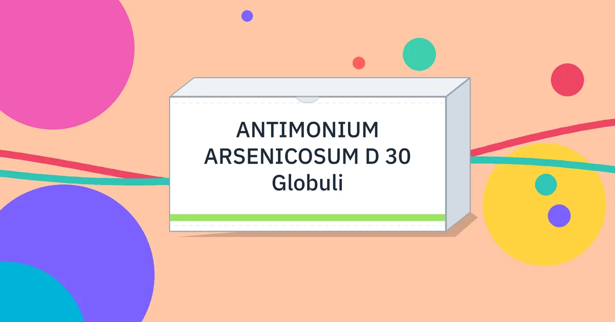 Symbolbild: Packung mit der Aufschrift ANTIMONIUM ARSENICOSUM D 30 Globuli (PZN 00545159) – Verfügbarkeit und Bezug in Apotheken in Frankfurt am Main
