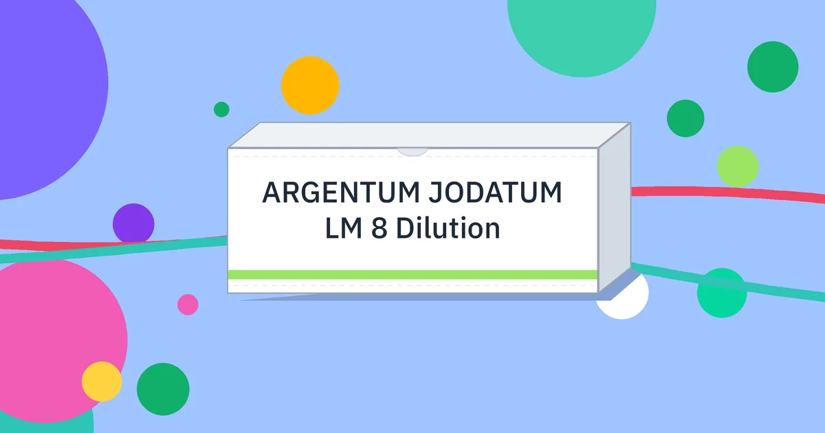 Symbolbild: Packung mit der Aufschrift ARGENTUM JODATUM LM 8 Dilution (PZN 12767327) – Verfügbarkeit und Bezug in Apotheken in Frankfurt am Main