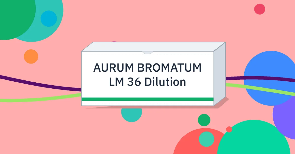 Symbolbild: Packung mit der Aufschrift AURUM BROMATUM LM 36 Dilution (PZN 12783993) – Verfügbarkeit und Bezug in Apotheken in Frankfurt am Main