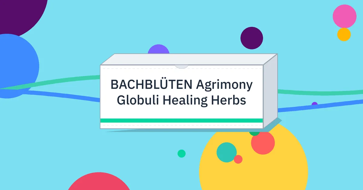 Symbolbild: Packung mit der Aufschrift BACHBLÜTEN Agrimony Globuli Healing Herbs (PZN 07365526) – Verfügbarkeit und Bezug in Apotheken in Frankfurt am Main