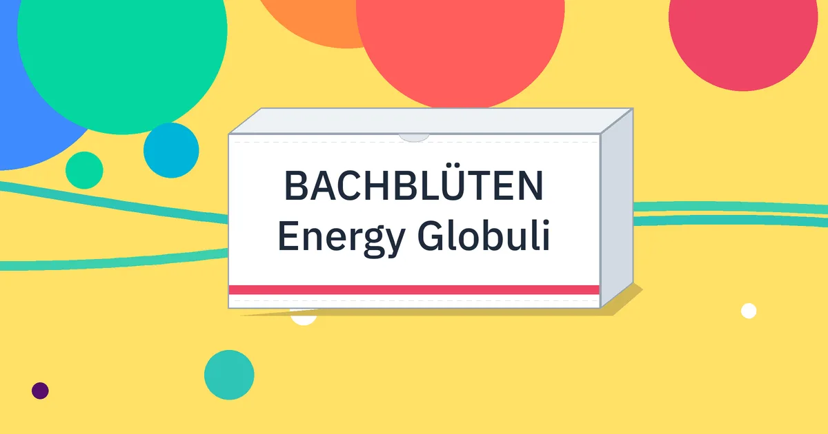 Symbolbild: Packung mit der Aufschrift BACHBLÜTEN Energy Globuli (PZN 10531626) – Verfügbarkeit und Bezug in Apotheken in Frankfurt am Main