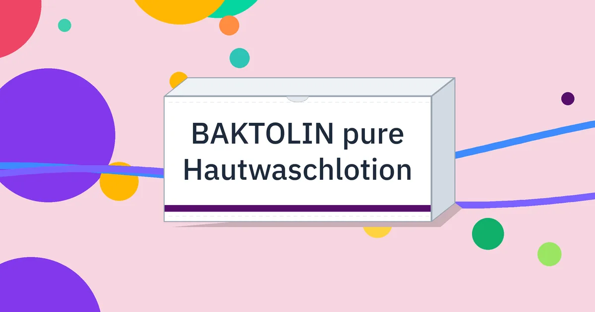 Symbolbild: Packung mit der Aufschrift BAKTOLIN pure Hautwaschlotion (PZN 15567959) – Verfügbarkeit und Bezug in Apotheken in Frankfurt am Main