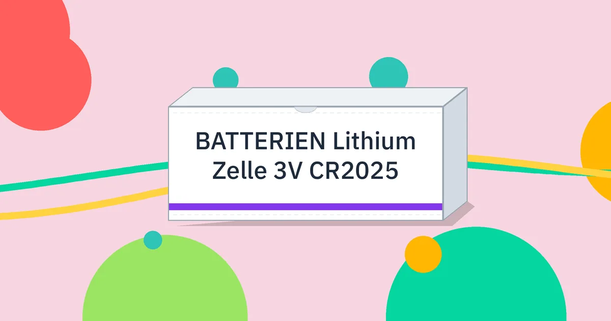 Symbolbild: Packung mit der Aufschrift BATTERIEN Lithium Zelle 3V CR2025 (PZN 01500199) – Verfügbarkeit und Bezug in Apotheken in Frankfurt am Main