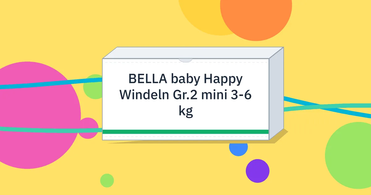 Symbolbild: Packung mit der Aufschrift BELLA baby Happy Windeln Gr.2 mini 3-6 kg (PZN 18815978) – Verfügbarkeit und Bezug in Apotheken in Frankfurt am Main