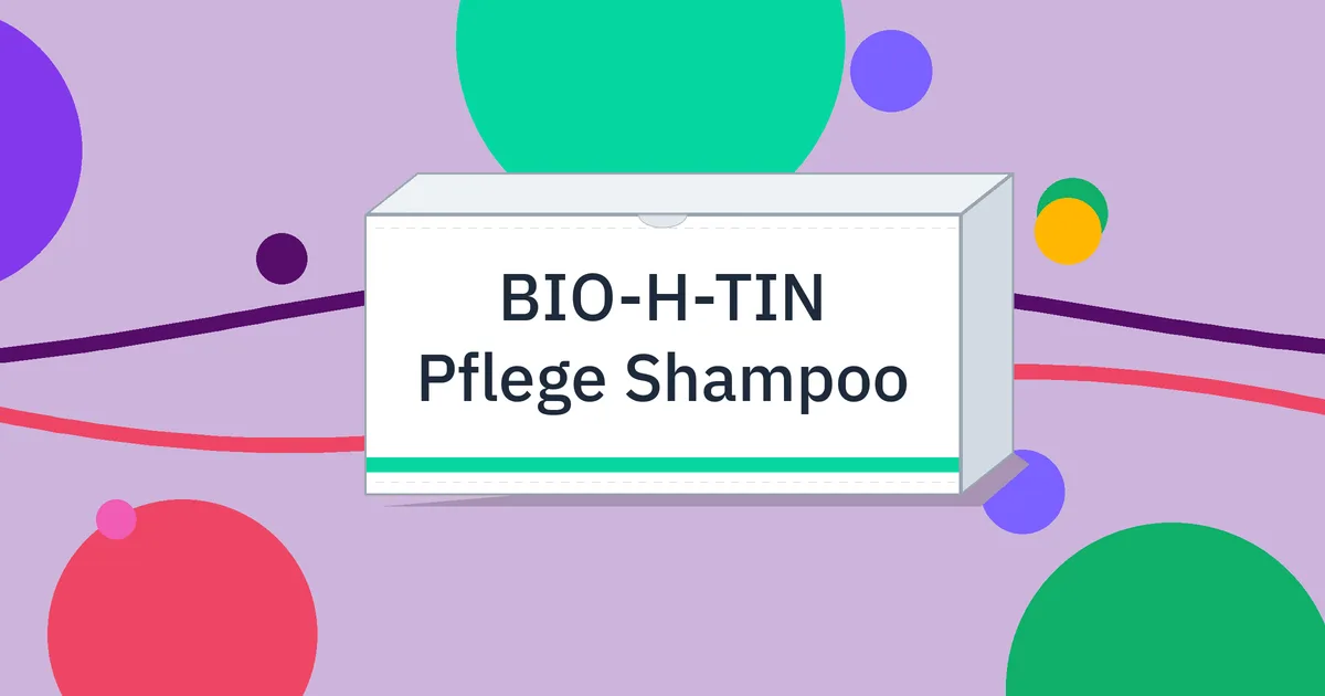 Symbolbild: Packung mit der Aufschrift BIO-H-TIN Pflege Shampoo (PZN 04392959) – Verfügbarkeit und Bezug in Apotheken in Frankfurt am Main