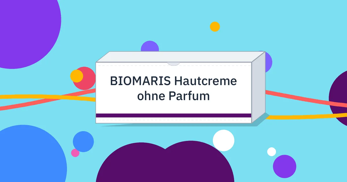 Symbolbild: Packung mit der Aufschrift BIOMARIS Hautcreme ohne Parfum (PZN 02956211) – Verfügbarkeit und Bezug in Apotheken in Frankfurt am Main