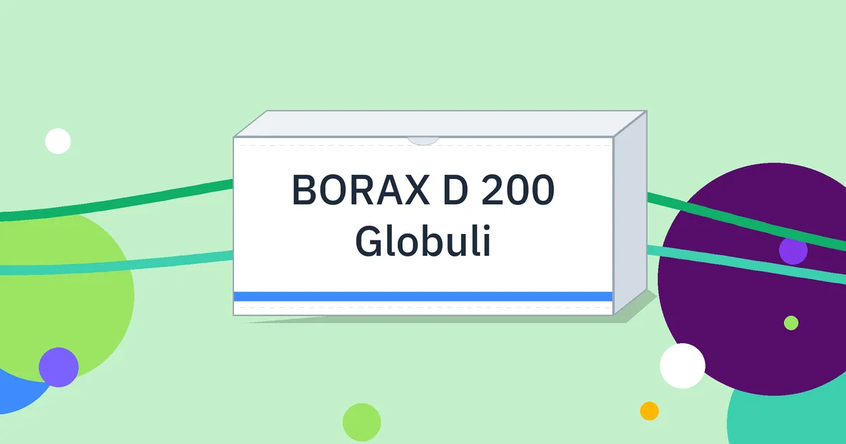 Symbolbild: Packung mit der Aufschrift BORAX D 200 Globuli (PZN 04207614) – Verfügbarkeit und Bezug in Apotheken in Frankfurt am Main