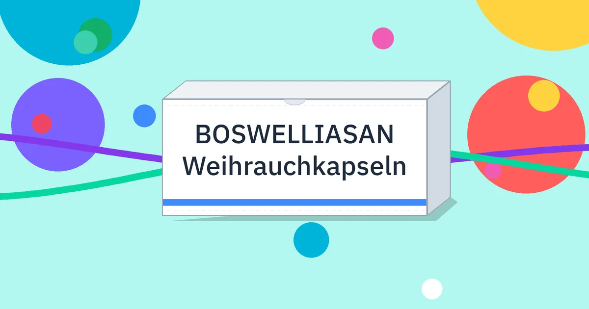 Symbolbild: Packung mit der Aufschrift BOSWELLIASAN Weihrauchkapseln (PZN 16813455) – Verfügbarkeit und Bezug in Apotheken in Frankfurt am Main