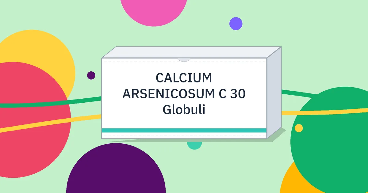 Symbolbild: Packung mit der Aufschrift CALCIUM ARSENICOSUM C 30 Globuli (PZN 07162177) – Verfügbarkeit und Bezug in Apotheken in Frankfurt am Main