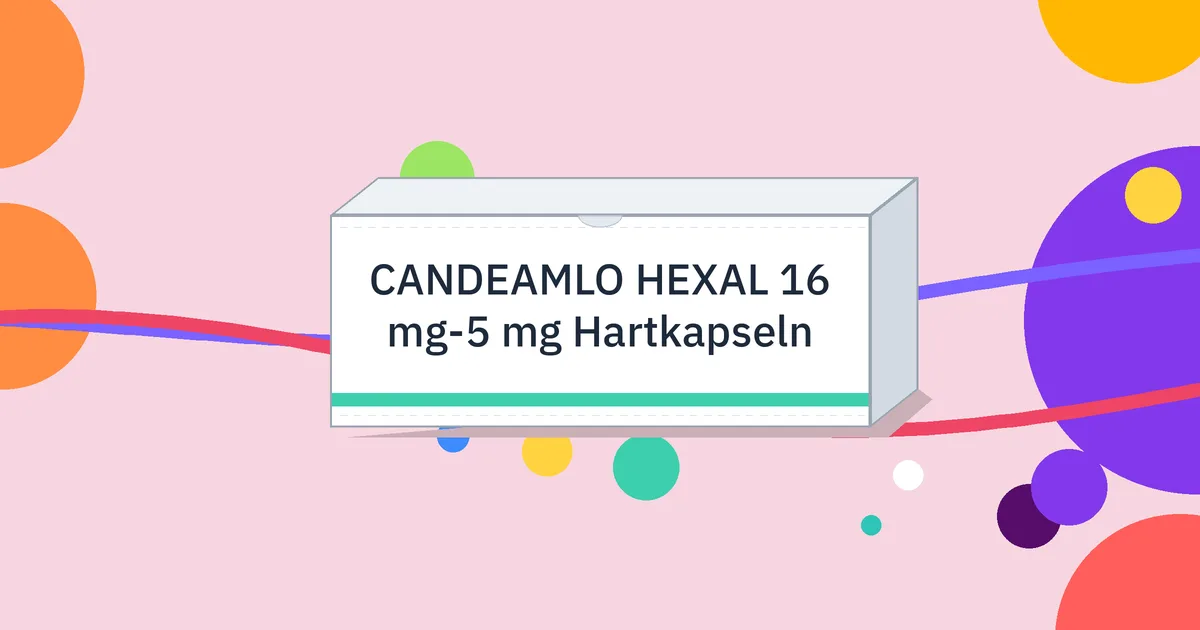 Symbolbild: Packung mit der Aufschrift CANDEAMLO HEXAL 16 mg-5 mg Hartkapseln (PZN 20376227) – Verfügbarkeit und Bezug in Apotheken in Frankfurt am Main