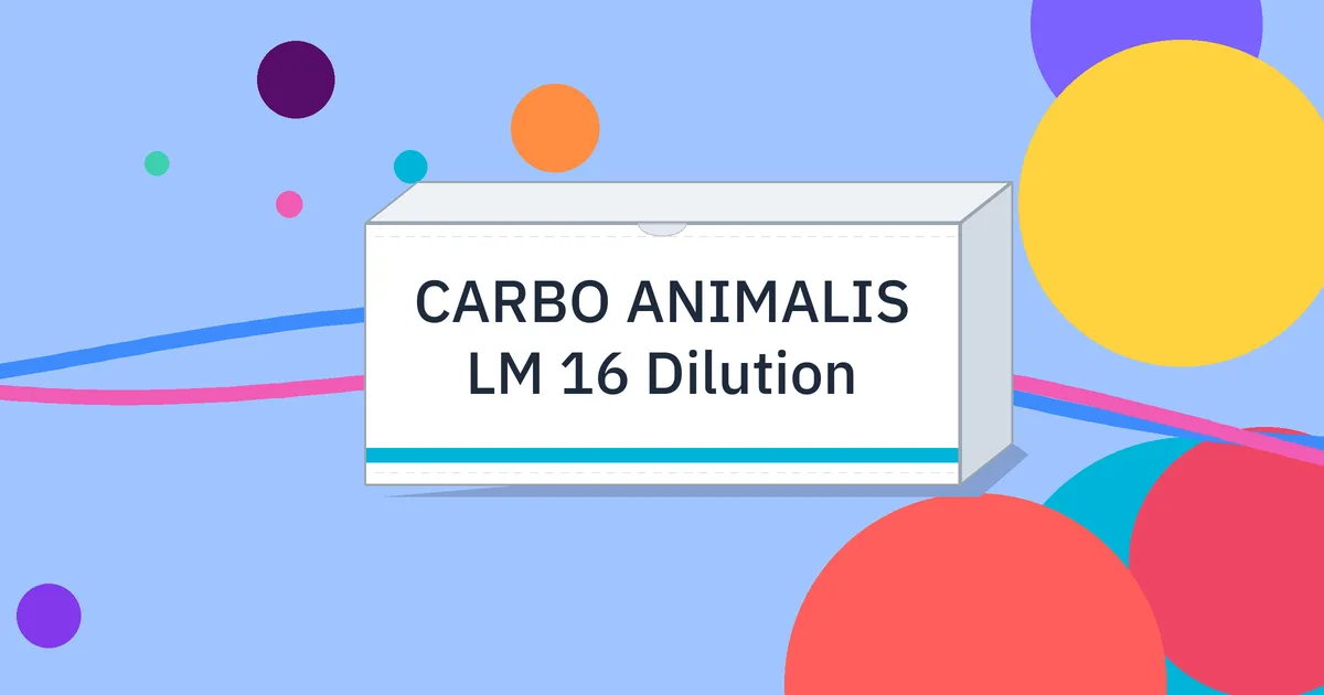 Symbolbild: Packung mit der Aufschrift CARBO ANIMALIS LM 16 Dilution (PZN 12809132) – Verfügbarkeit und Bezug in Apotheken in Frankfurt am Main