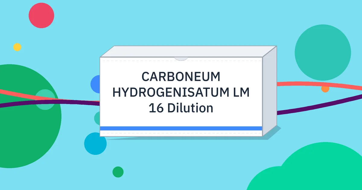 Symbolbild: Packung mit der Aufschrift CARBONEUM HYDROGENISATUM LM 16 Dilution (PZN 13428231) – Verfügbarkeit und Bezug in Apotheken in Frankfurt am Main