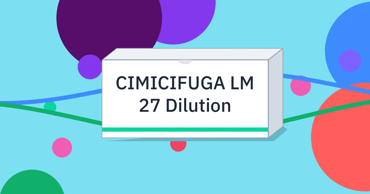 Symbolbild: Packung mit der Aufschrift CIMICIFUGA LM 27 Dilution (PZN 12819260) – Verfügbarkeit und Bezug in Apotheken in Frankfurt am Main