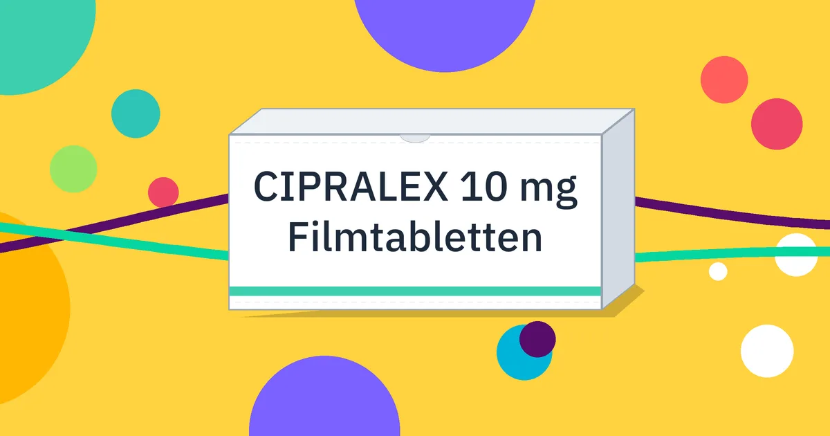 Symbolbild: Packung mit der Aufschrift CIPRALEX 10 mg Filmtabletten (PZN 07000492) – Verfügbarkeit und Bezug in Apotheken in Frankfurt am Main