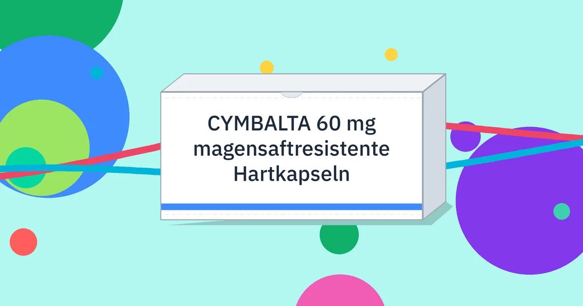 Symbolbild: Packung mit der Aufschrift CYMBALTA 60 mg magensaftresistente Hartkapseln (PZN 04049121) – Verfügbarkeit und Bezug in Apotheken in Frankfurt am Main