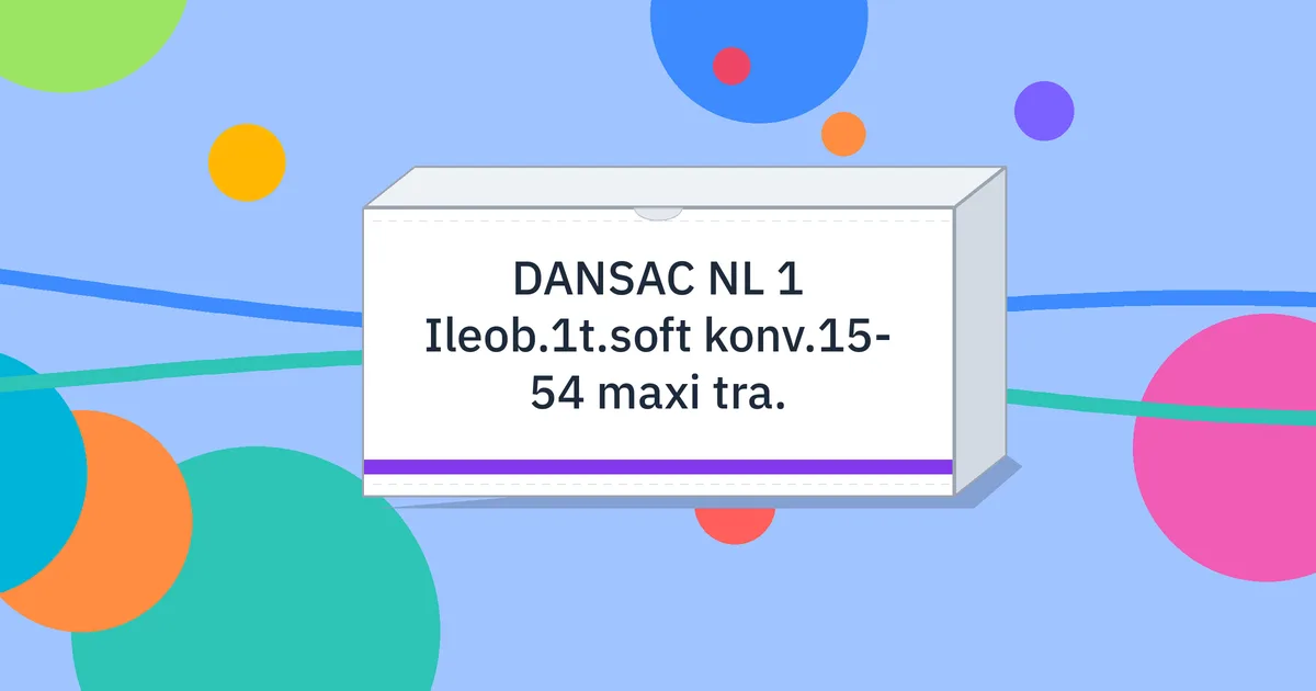 Symbolbild: Packung mit der Aufschrift DANSAC NL 1 Ileob.1t.soft konv.15-54 maxi tra. (PZN 11645496) – Verfügbarkeit und Bezug in Apotheken in Frankfurt am Main
