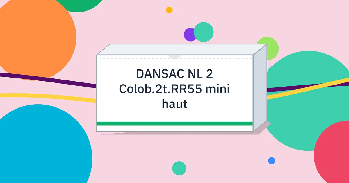 Symbolbild: Packung mit der Aufschrift DANSAC NL 2 Colob.2t.RR55 mini haut (PZN 08843436) – Verfügbarkeit und Bezug in Apotheken in Frankfurt am Main