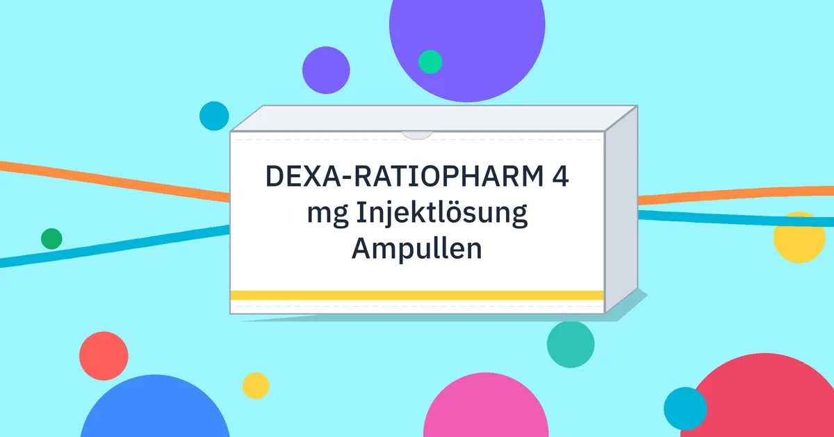 Symbolbild: Packung mit der Aufschrift DEXA-RATIOPHARM 4 mg Injektlösung Ampullen (PZN 07721027) – Verfügbarkeit und Bezug in Apotheken in Frankfurt am Main