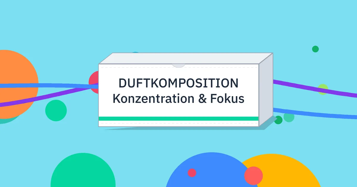 Symbolbild: Packung mit der Aufschrift DUFTKOMPOSITION Konzentration & Fokus (PZN 20381843) – Verfügbarkeit und Bezug in Apotheken in Frankfurt am Main