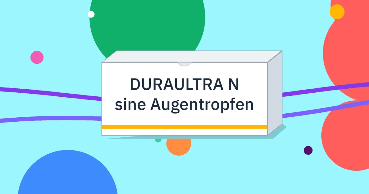 Symbolbild: Packung mit der Aufschrift DURAULTRA N sine Augentropfen (PZN 07788698) – Verfügbarkeit und Bezug in Apotheken in Frankfurt am Main