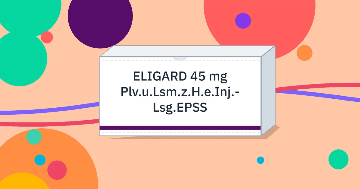 Symbolbild: Packung mit der Aufschrift ELIGARD 45 mg Plv.u.Lsm.z.H.e.Inj.-Lsg.EPSS (PZN 19150067) – Verfügbarkeit und Bezug in Apotheken in Frankfurt am Main