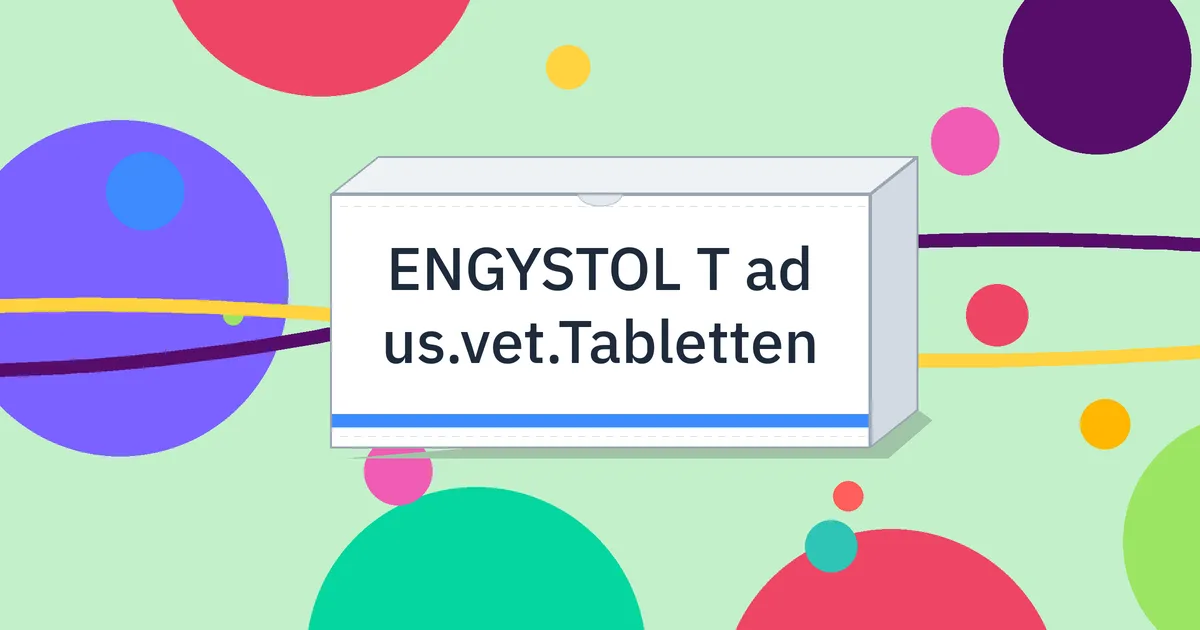 Symbolbild: Packung mit der Aufschrift ENGYSTOL T ad us.vet.Tabletten (PZN 17202050) – Verfügbarkeit und Bezug in Apotheken in Frankfurt am Main