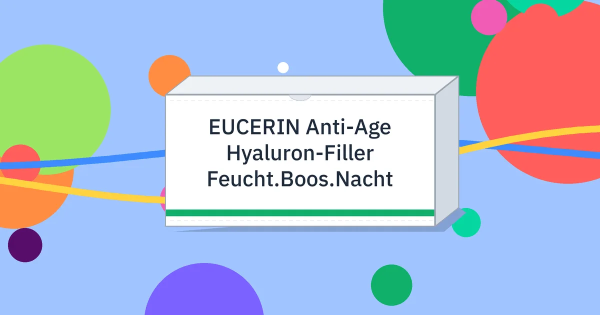Symbolbild: Packung mit der Aufschrift EUCERIN Anti-Age Hyaluron-Filler Feucht.Boos.Nacht (PZN 17844015) – Verfügbarkeit und Bezug in Apotheken in Frankfurt am Main