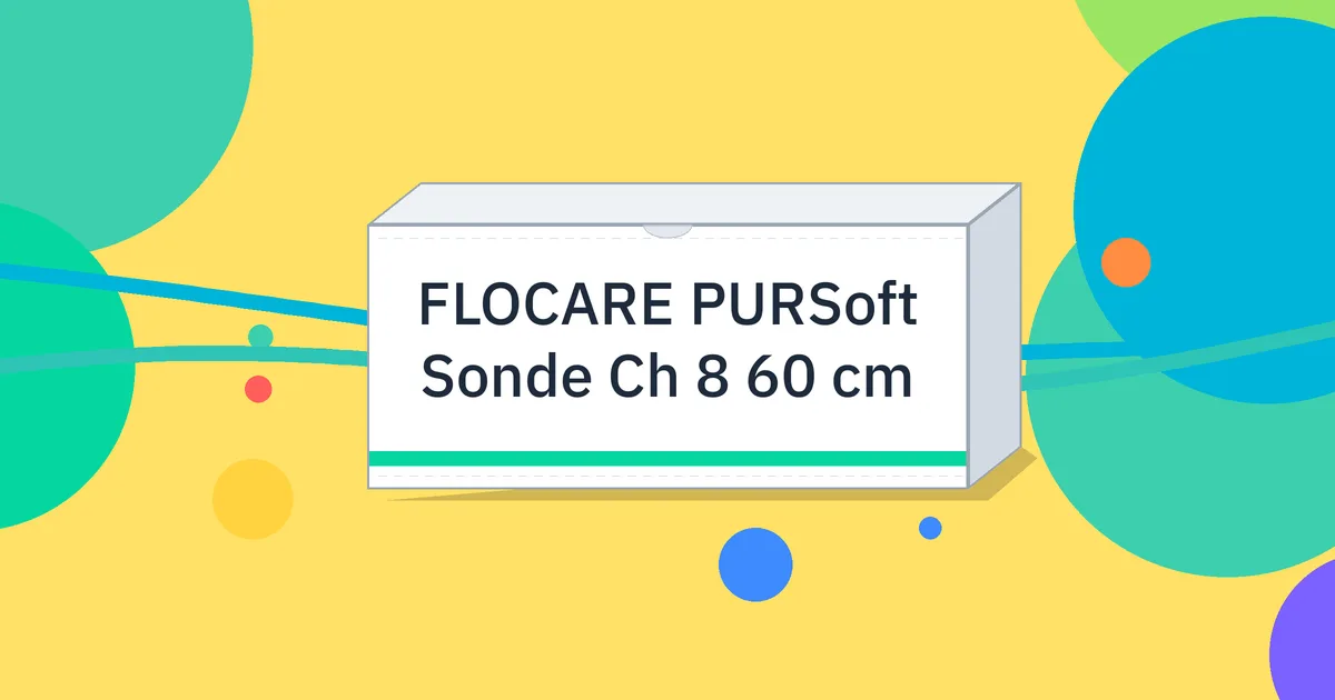 Symbolbild: Packung mit der Aufschrift FLOCARE PURSoft Sonde Ch 8 60 cm (PZN 11289475) – Verfügbarkeit und Bezug in Apotheken in Frankfurt am Main
