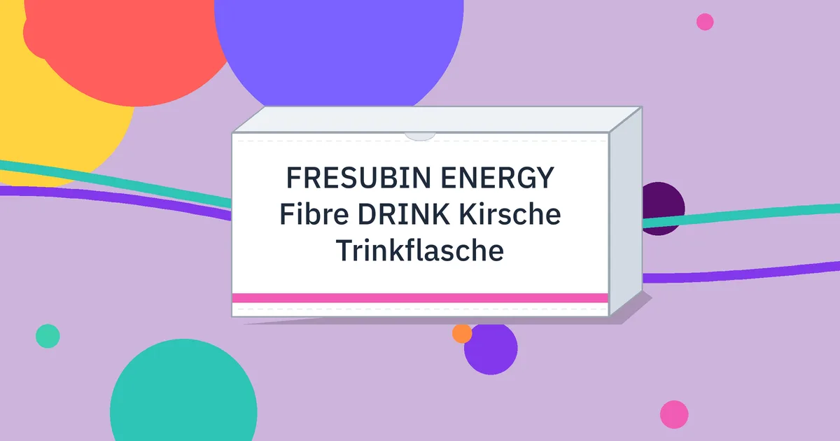 Symbolbild: Packung mit der Aufschrift FRESUBIN ENERGY Fibre DRINK Kirsche Trinkflasche (PZN 09730102) – Verfügbarkeit und Bezug in Apotheken in Frankfurt am Main
