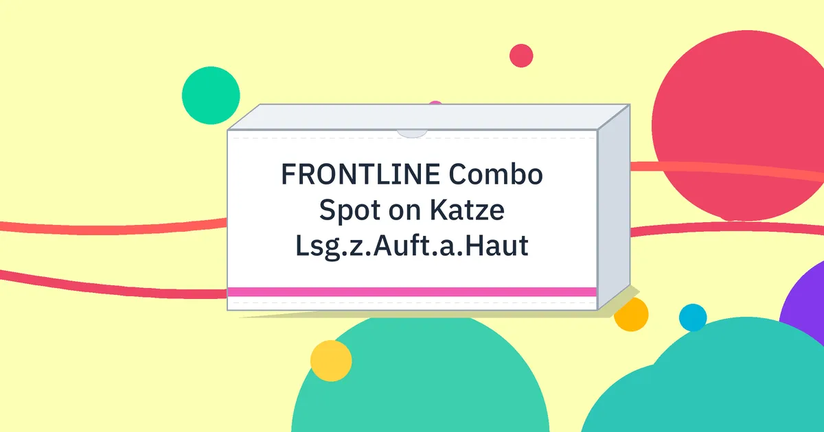Symbolbild: Packung mit der Aufschrift FRONTLINE Combo Spot on Katze Lsg.z.Auft.a.Haut (PZN 17885020) – Verfügbarkeit und Bezug in Apotheken in Frankfurt am Main