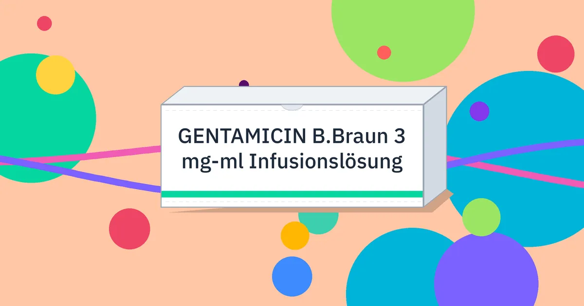 Symbolbild: Packung mit der Aufschrift GENTAMICIN B.Braun 3 mg-ml Infusionslösung (PZN 02835476) – Verfügbarkeit und Bezug in Apotheken in Frankfurt am Main