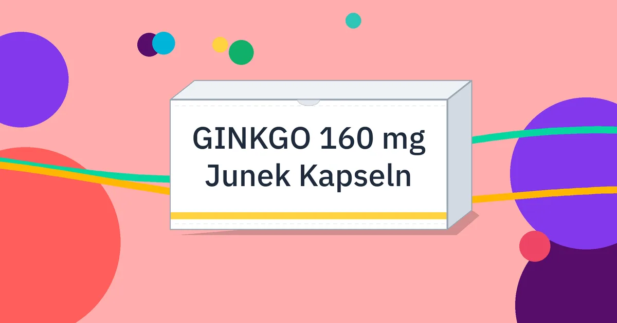 Symbolbild: Packung mit der Aufschrift GINKGO 160 mg Junek Kapseln (PZN 01644113) – Verfügbarkeit und Bezug in Apotheken in Frankfurt am Main
