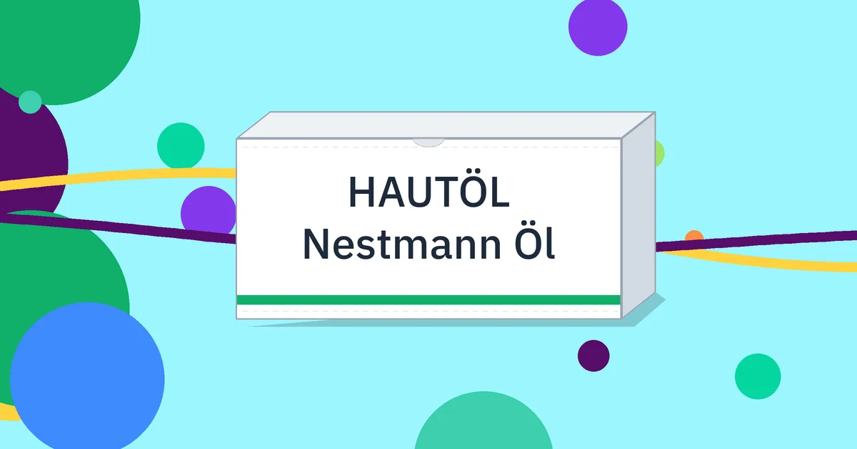 Symbolbild: Packung mit der Aufschrift HAUTÖL Nestmann Öl (PZN 08480784) – Verfügbarkeit und Bezug in Apotheken in Frankfurt am Main