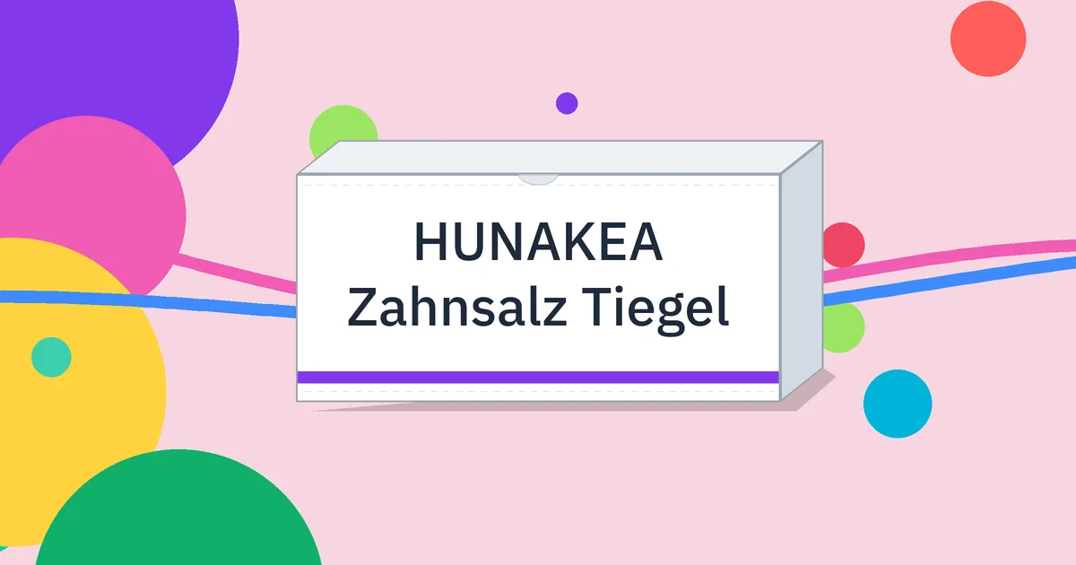 Symbolbild: Packung mit der Aufschrift HUNAKEA Zahnsalz Tiegel (PZN 15582433) – Verfügbarkeit und Bezug in Apotheken in Frankfurt am Main