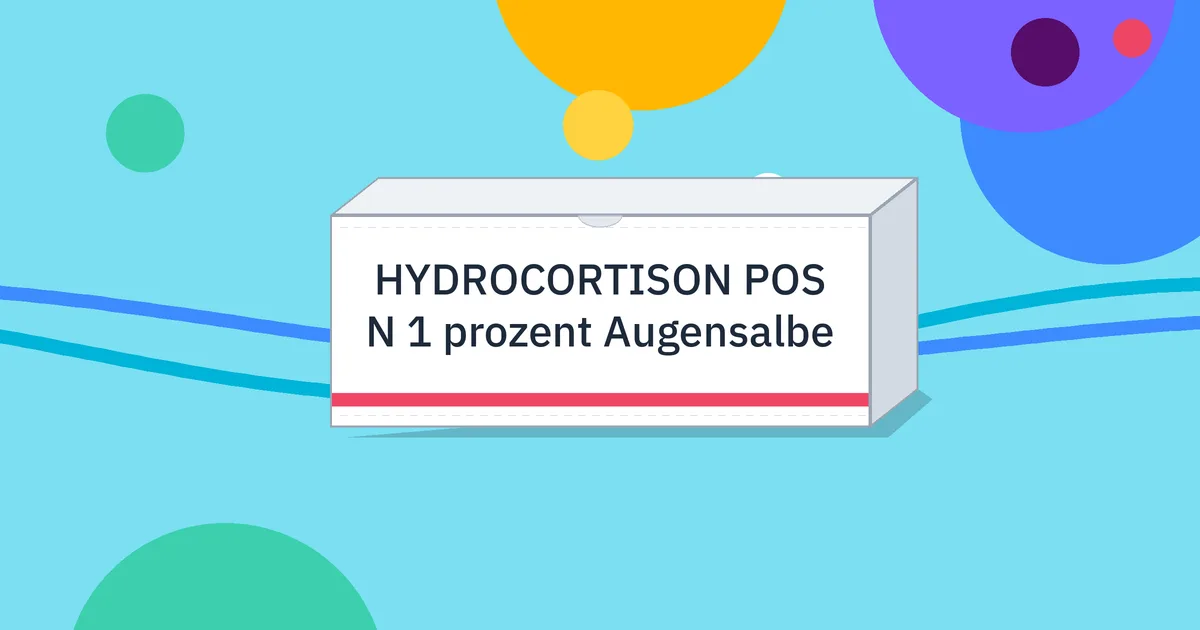 Symbolbild: Packung mit der Aufschrift HYDROCORTISON POS N 1 prozent Augensalbe (PZN 04806958) – Verfügbarkeit und Bezug in Apotheken in Frankfurt am Main