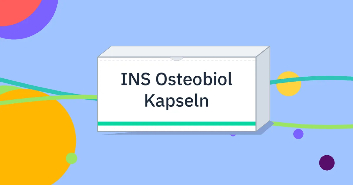 Symbolbild: Packung mit der Aufschrift INS Osteobiol Kapseln (PZN 15391963) – Verfügbarkeit und Bezug in Apotheken in Frankfurt am Main