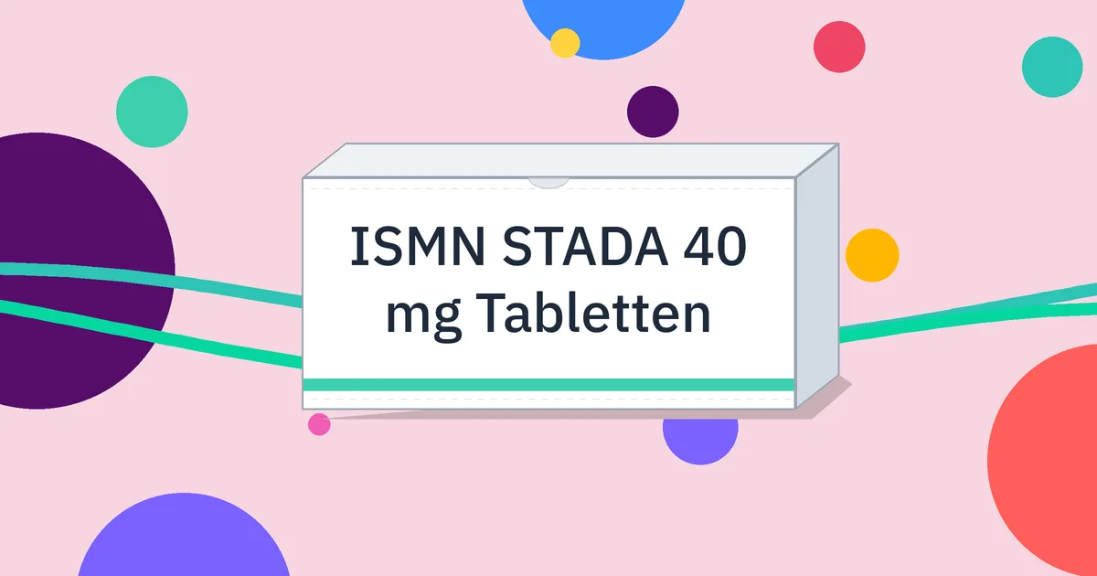 Symbolbild: Packung mit der Aufschrift ISMN STADA 40 mg Tabletten (PZN 04874138) – Verfügbarkeit und Bezug in Apotheken in Frankfurt am Main