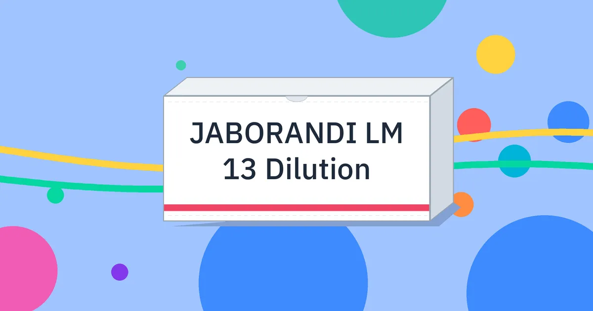 Symbolbild: Packung mit der Aufschrift JABORANDI LM 13 Dilution (PZN 12915265) – Verfügbarkeit und Bezug in Apotheken in Frankfurt am Main