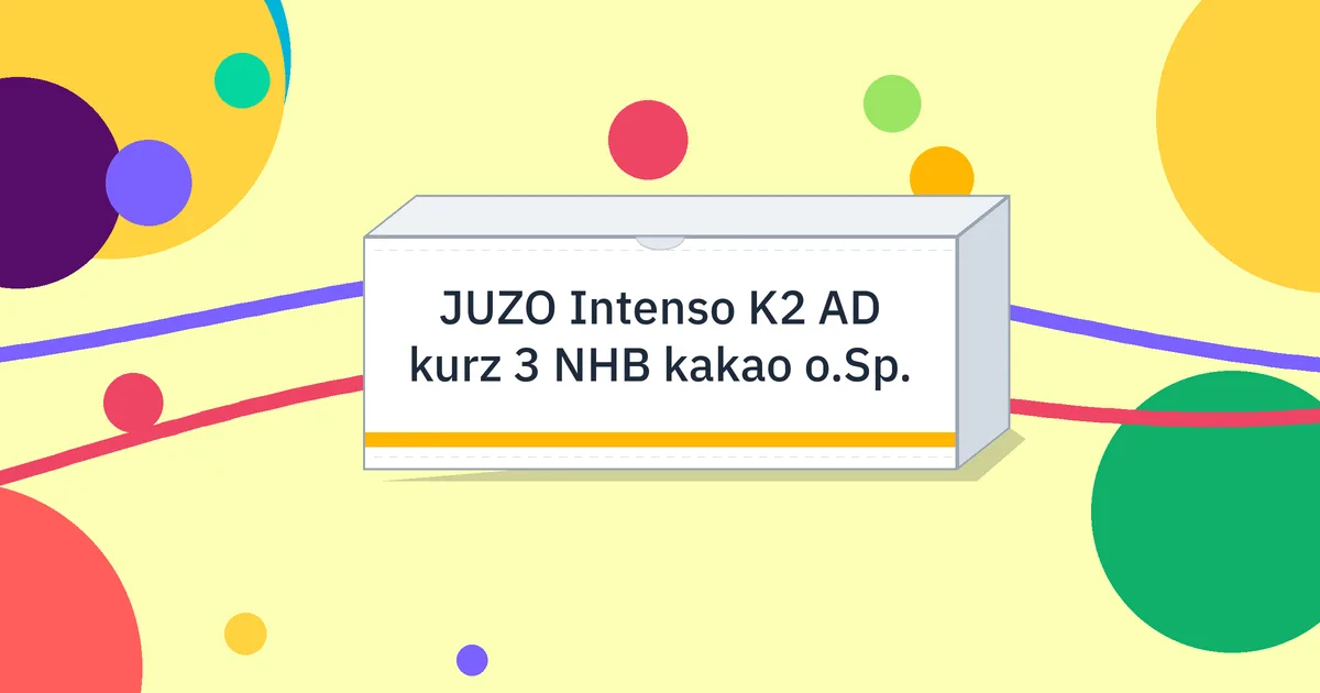 Symbolbild: Packung mit der Aufschrift JUZO Intenso K2 AD kurz 3 NHB kakao o.Sp. (PZN 18621814) – Verfügbarkeit und Bezug in Apotheken in Frankfurt am Main