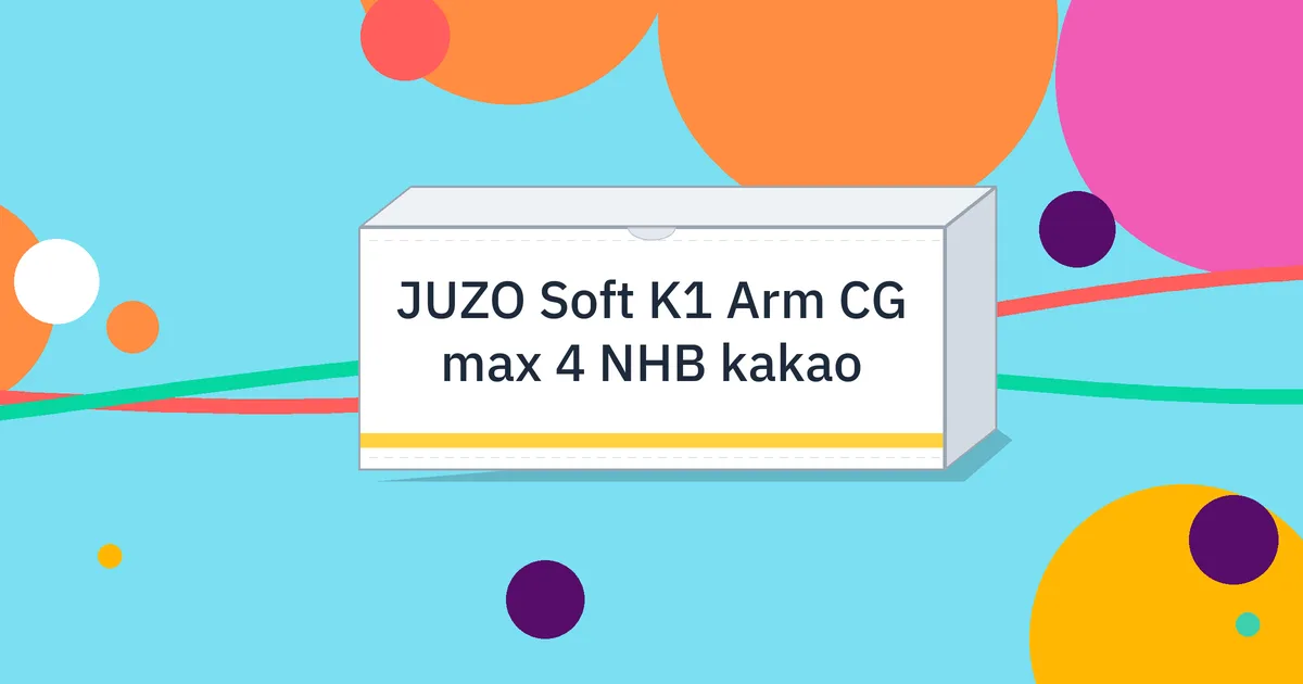Symbolbild: Packung mit der Aufschrift JUZO Soft K1 Arm CG max 4 NHB kakao (PZN 15509212) – Verfügbarkeit und Bezug in Apotheken in Frankfurt am Main