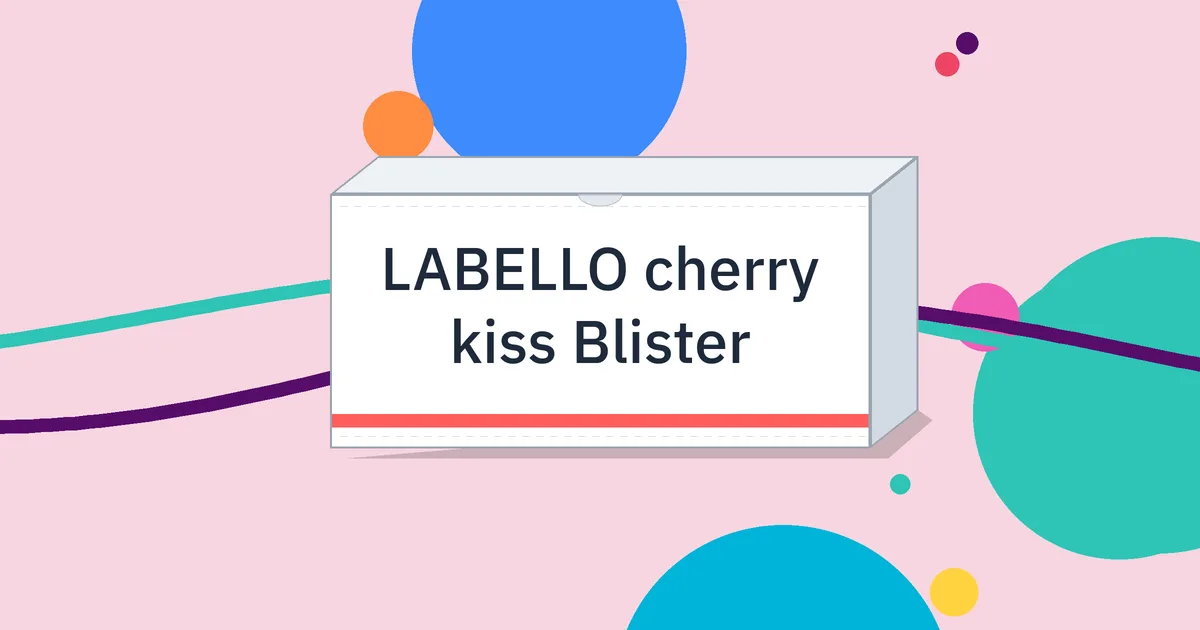 Symbolbild: Packung mit der Aufschrift LABELLO cherry kiss Blister (PZN 17625744) – Verfügbarkeit und Bezug in Apotheken in Frankfurt am Main