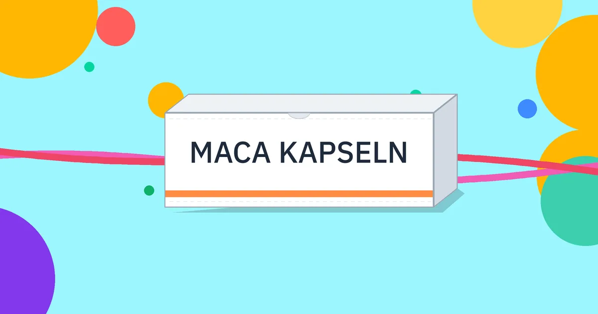 Symbolbild: Packung mit der Aufschrift MACA KAPSELN (PZN 00332127) – Verfügbarkeit und Bezug in Apotheken in Frankfurt am Main