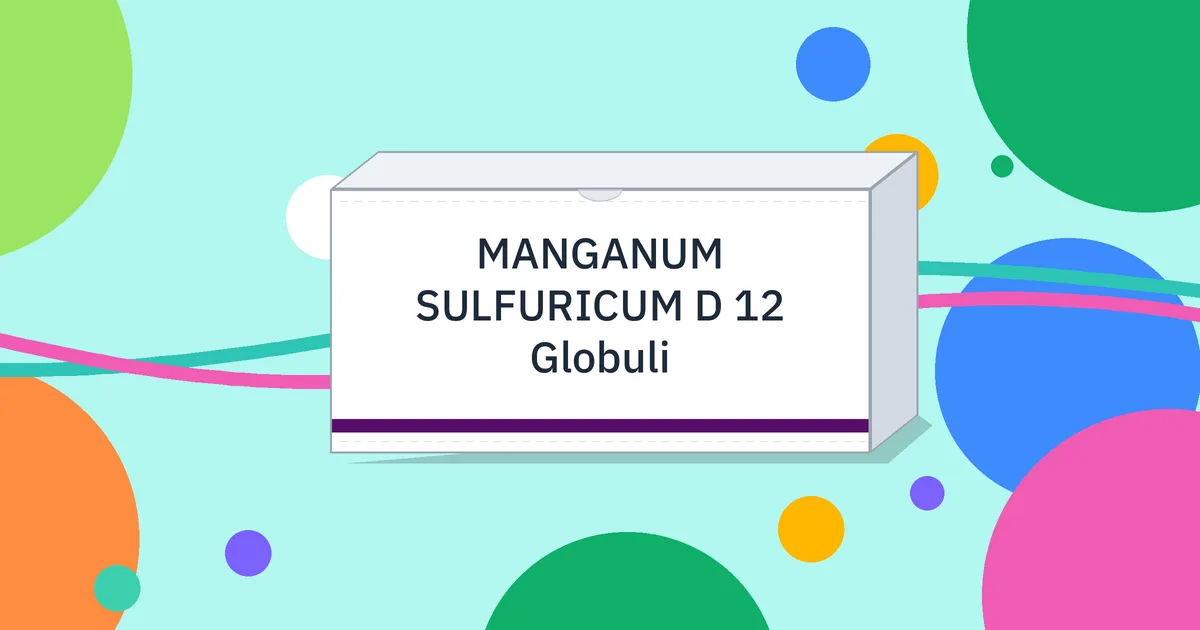 Symbolbild: Packung mit der Aufschrift MANGANUM SULFURICUM D 12 Globuli (PZN 16692402) – Verfügbarkeit und Bezug in Apotheken in Frankfurt am Main
