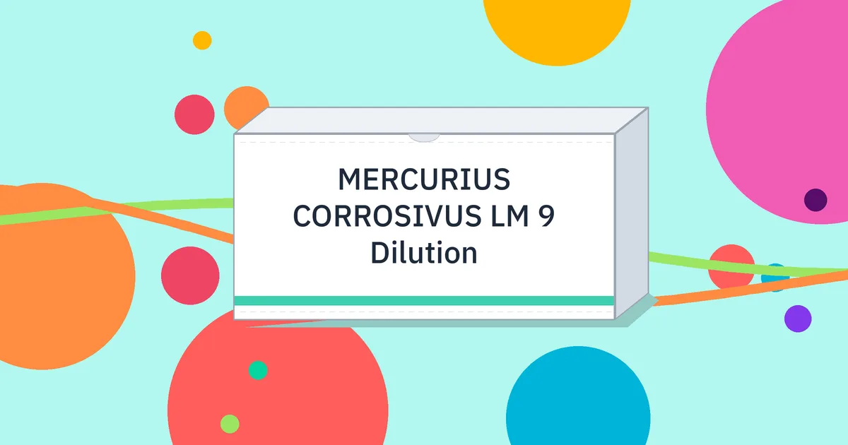 Symbolbild: Packung mit der Aufschrift MERCURIUS CORROSIVUS LM 9 Dilution (PZN 12949910) – Verfügbarkeit und Bezug in Apotheken in Frankfurt am Main