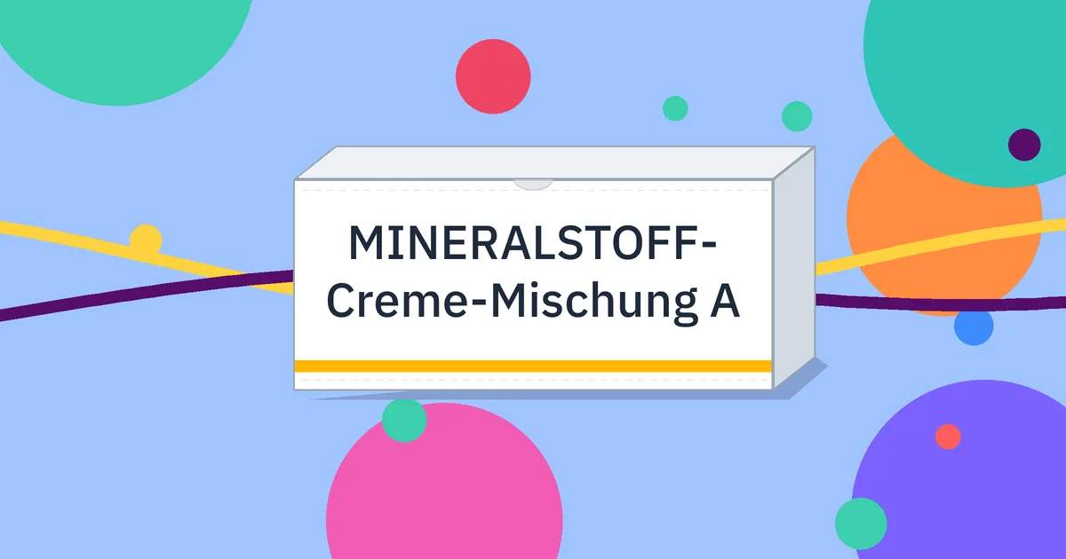 Symbolbild: Packung mit der Aufschrift MINERALSTOFF-Creme-Mischung A (PZN 17628694) – Verfügbarkeit und Bezug in Apotheken in Frankfurt am Main