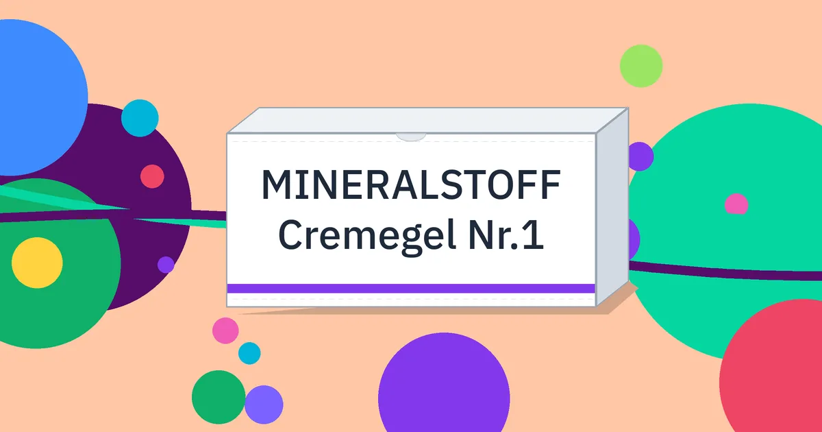 Symbolbild: Packung mit der Aufschrift MINERALSTOFF Cremegel Nr.1 (PZN 02731311) – Verfügbarkeit und Bezug in Apotheken in Frankfurt am Main