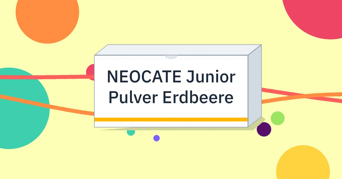 Symbolbild: Packung mit der Aufschrift NEOCATE Junior Pulver Erdbeere (PZN 20099526) – Verfügbarkeit und Bezug in Apotheken in Frankfurt am Main